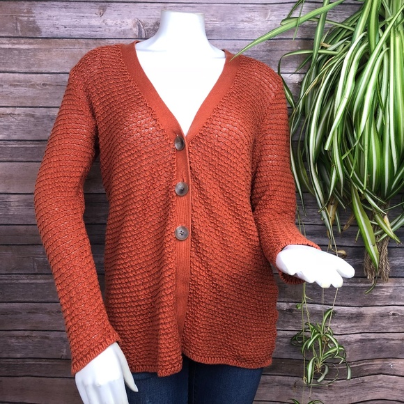 J. Jill | Sweaters | J Jill Knit Button Cardigan Sweater Boho Medium ...